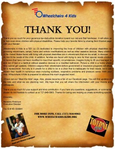 thank you | Wheelchairs 4 Kids