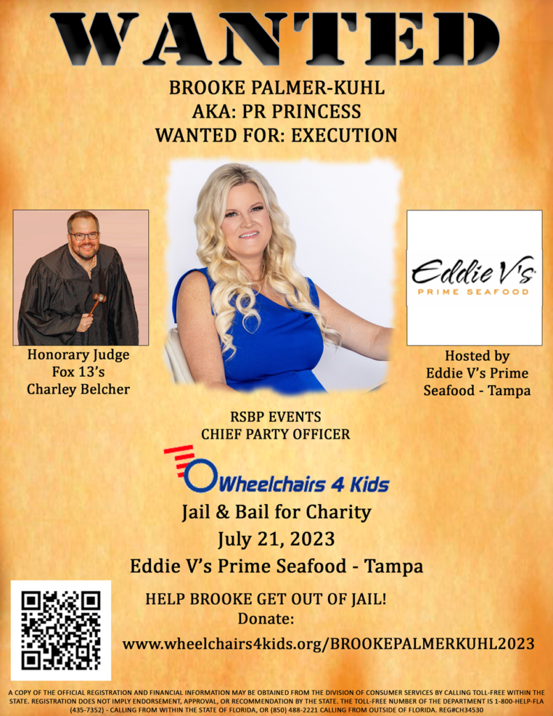 Jail & Bail 2023 – Brooke Palmer-Kuhl | Wheelchairs 4 Kids